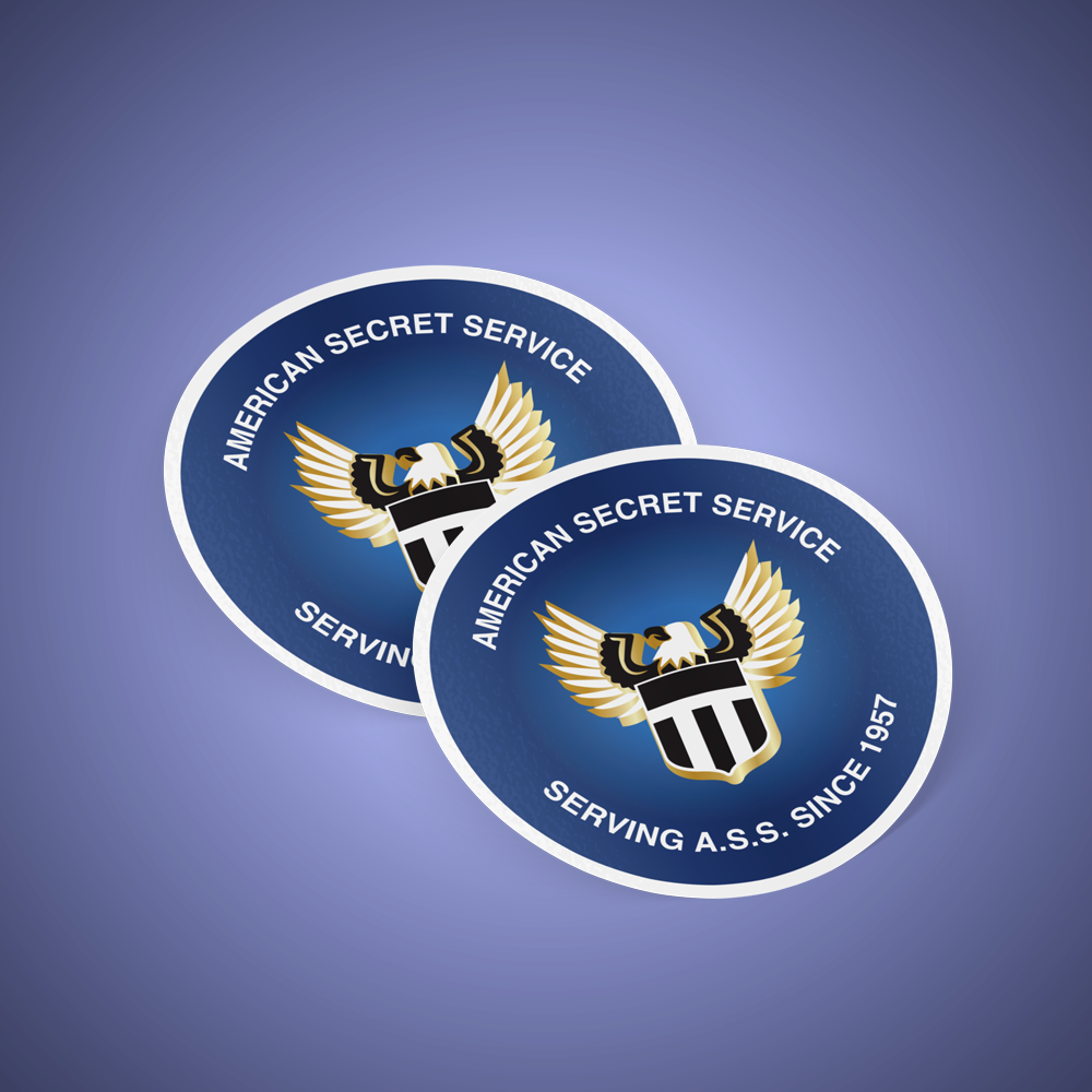 American Secret Service Stickers - Set of 2 – Tin Can Bros